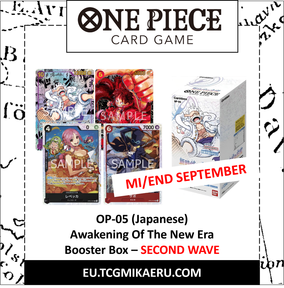 [OP JPN] One Piece TCG OP05 - Booster Box Japanese - A Protagonist of ...